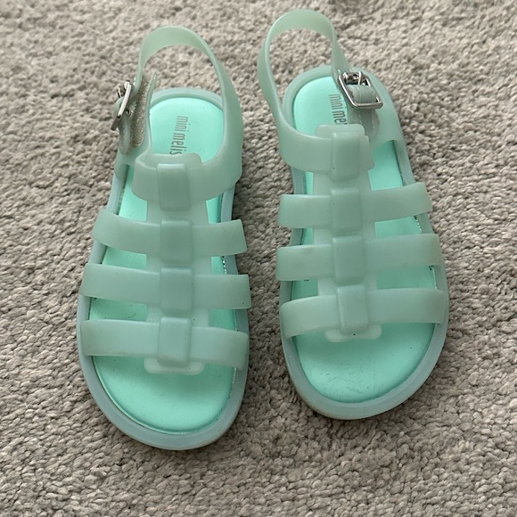 Mini Melissa | Shoes | Mini Melissa Kids Mint Green Sandals | Poshmark